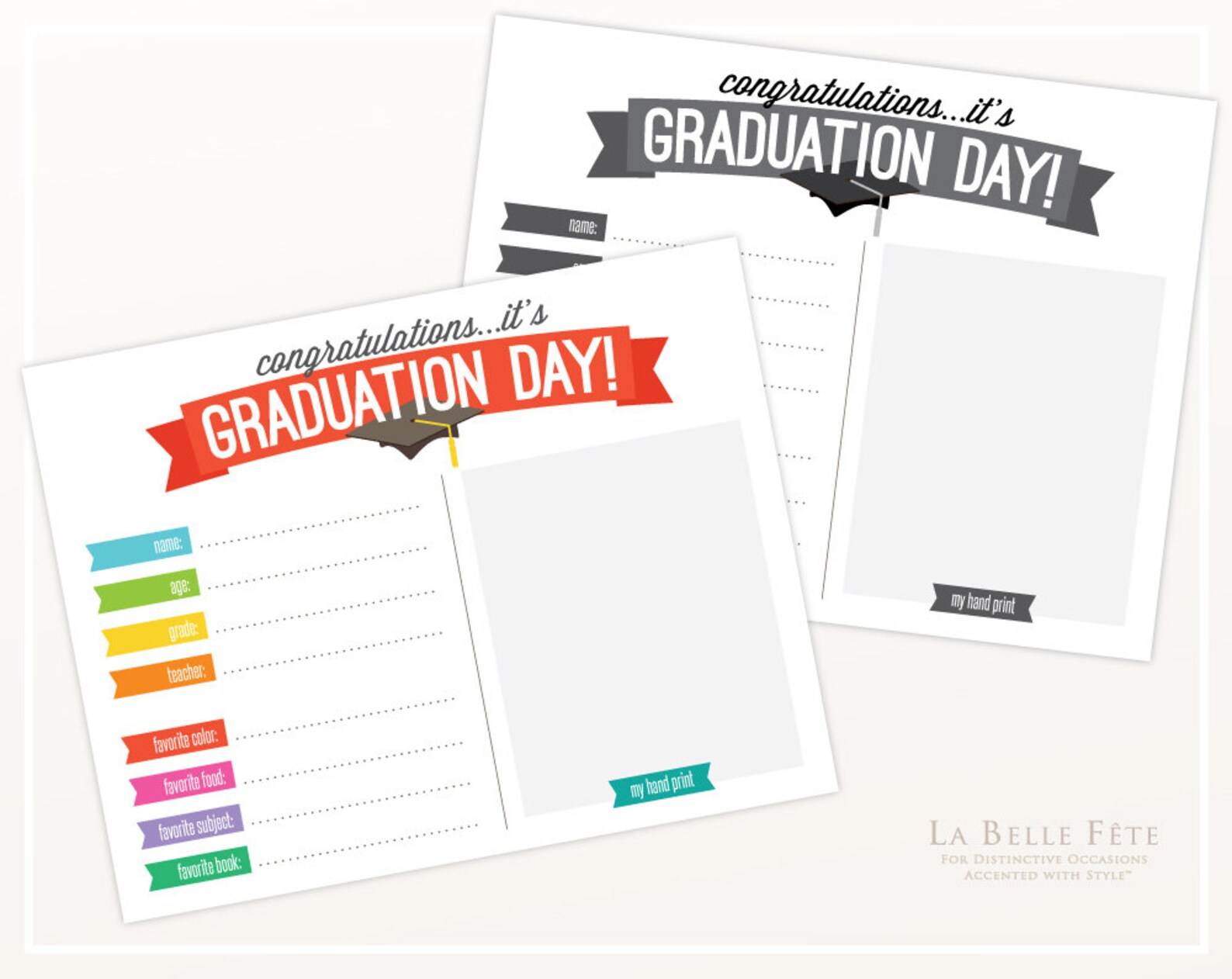 GRADUATION DAY Handprint Art / Classroom Activity / DIY Printable - Etsy