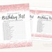 How Well Do You Know the Birthday Girl Party Game / Ice Breaker / Rose ...