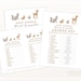 Baby Babble Word Scramble BABY SHOWER GAME Woodland Animals Puzzle ...