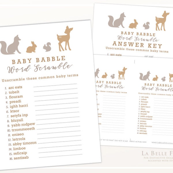 Baby Babble Game - Etsy