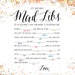 21st BIRTHDAY PARTY Mad Libs Game / 21 Rainbow Sprinkles Candy ...