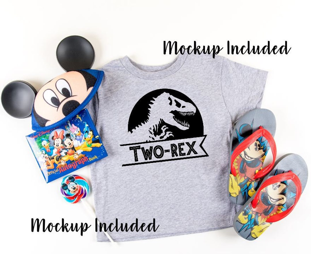Two-rex Svg, Mockup Included, 2nd Birthday Svg, Instant File, 2nd ...
