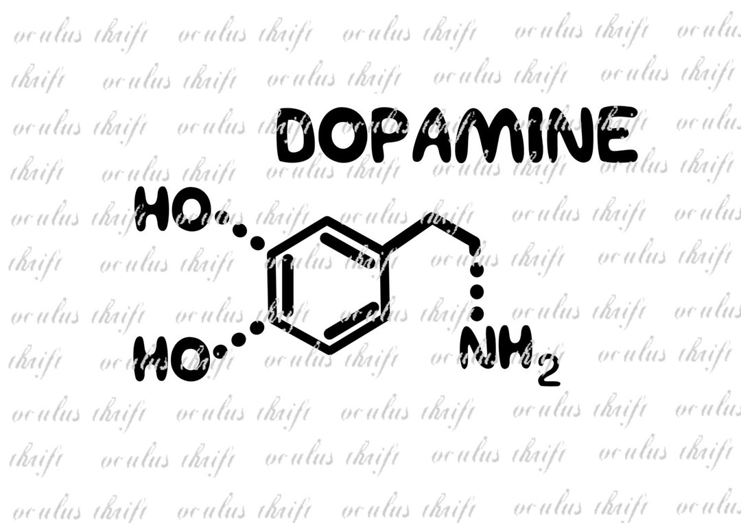 Dopamine Molecule SVG Silhouette Cut File - Etsy