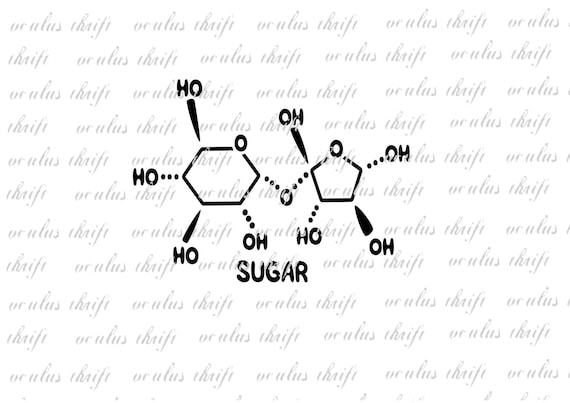 Sugar Molecule SVG Silhouette Cut File | Etsy