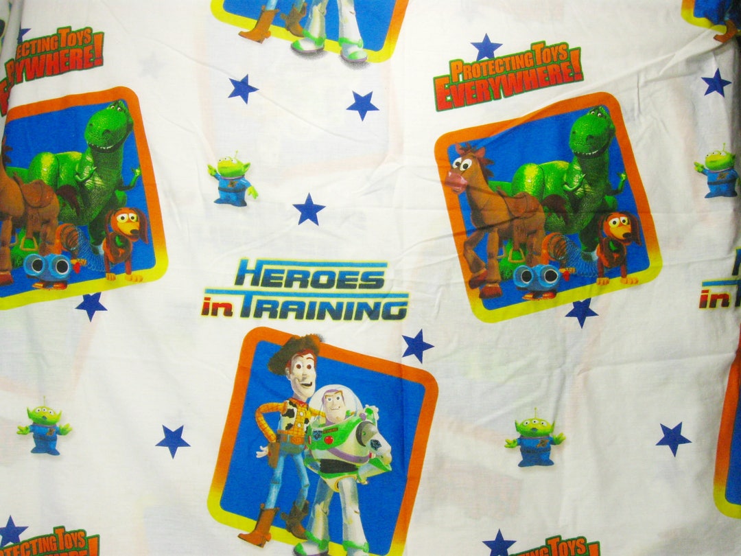 Vintage Toy Story Twin Size Flat Sheet Disney Bed Sheets - Etsy