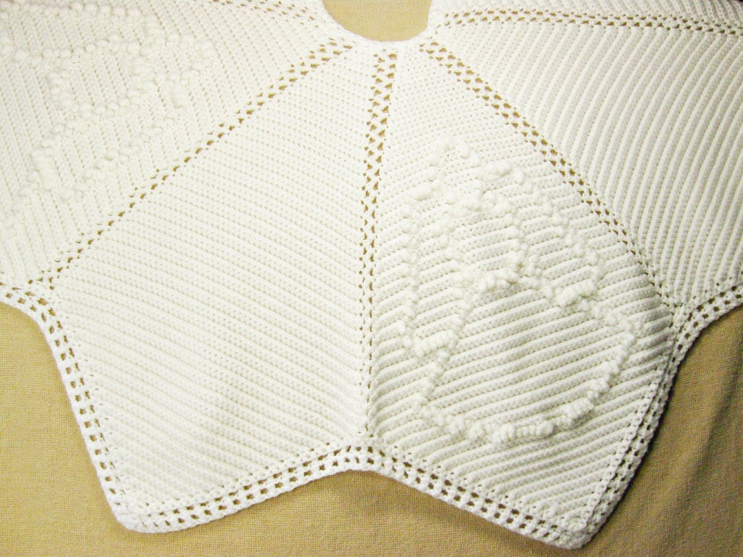 Vintage Crochet Shawl, Shoulder Wrap, Crochet Cover Up, Angel Pattern ...