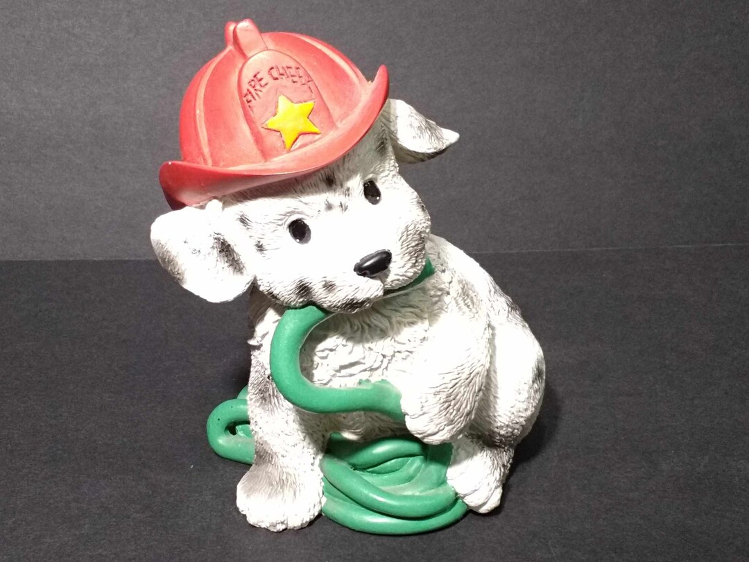 Dog Firefighter Music Box 1994 the San Francisco Music Box Company - Etsy