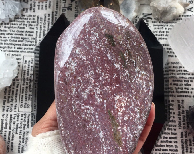 Pink Ocean Jasper Freeform, OJ Crystal, Orbicular Jasper, Ocean Stone ...