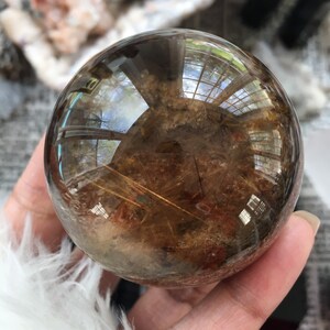 Acicular Sphere With Golden Needles, Rutilated Sphere, Rutile Sphere ...