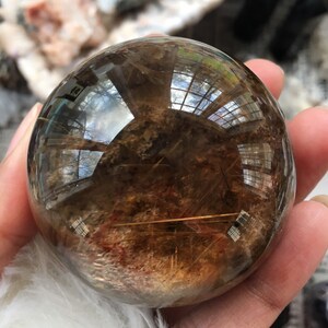 Acicular Sphere With Golden Needles, Rutilated Sphere, Rutile Sphere ...