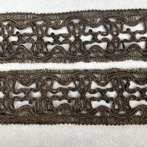 Antique Gold Bronze Metallic Thread Trim, Dressmaking, Antique Costume ...