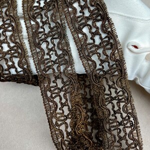 Antique Gold Bronze Metallic Thread Trim, Dressmaking, Antique Costume ...