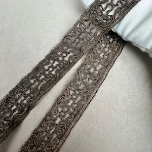 Antique Gold Bronze Metallic Thread Trim, Dressmaking, Antique Costume ...