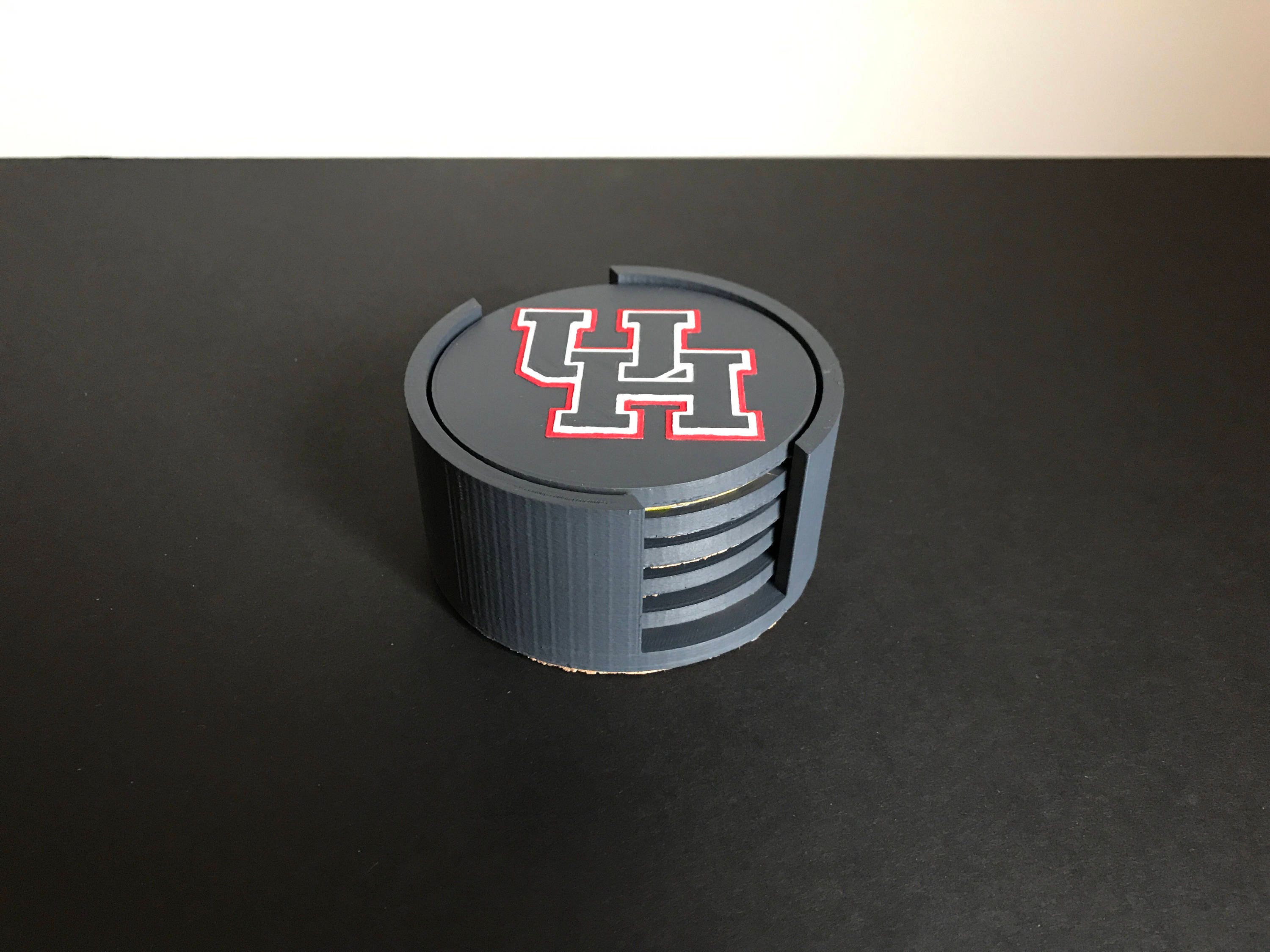 Custom College Coasters 3D Printed Wood or Plastic Set of 4 | Etsy