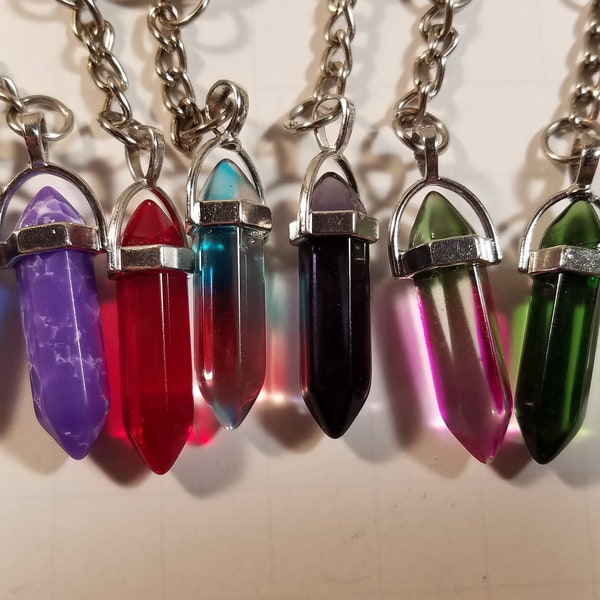 Gemstone Keychain - Etsy