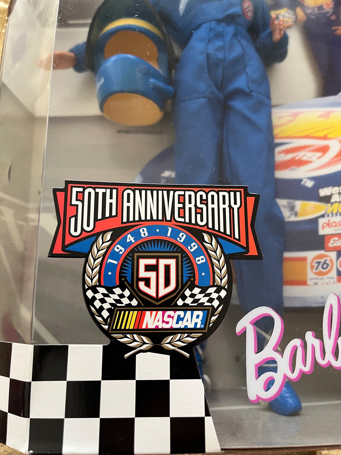 Vintage 1998 50th Anniversary NASCAR Barbie Doll Collector Edition With ...