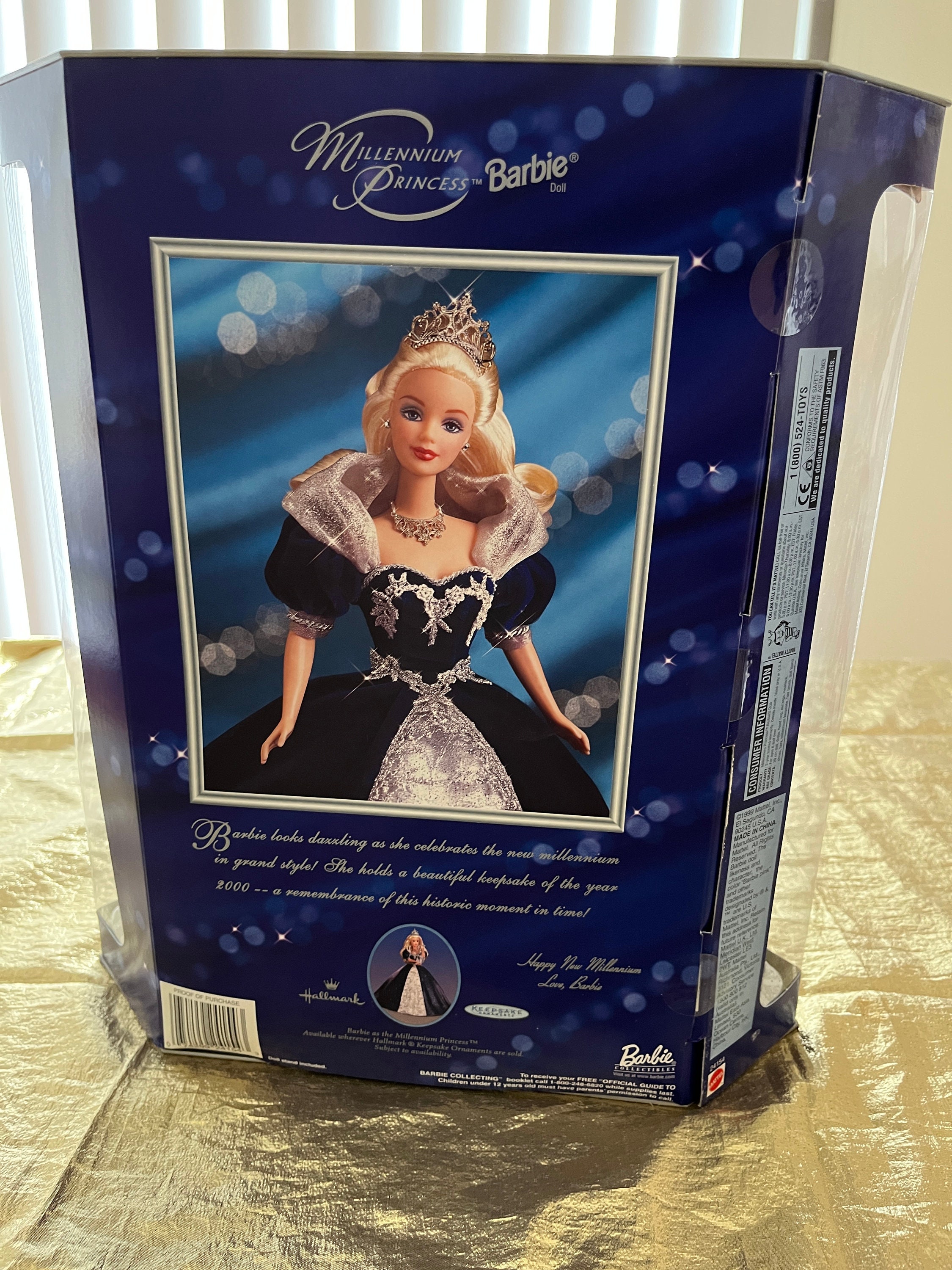 Vintage 1999 Millennium Princess Barbie Doll With Year 2000 Keepsake ...