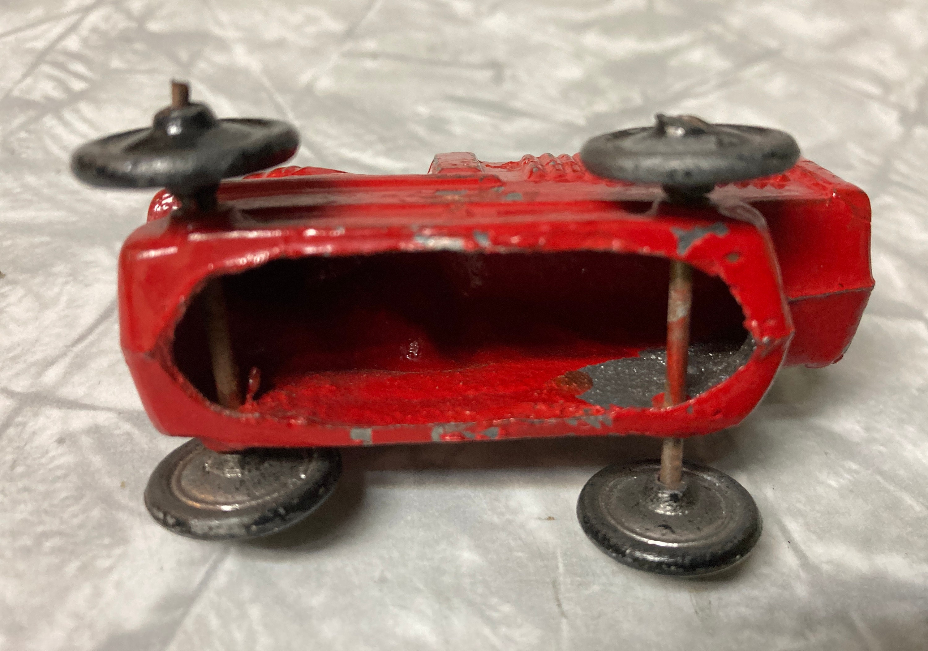 Vintage Red Slush Mold Cast Metal Toy Tractor Farm Toy Car - Etsy