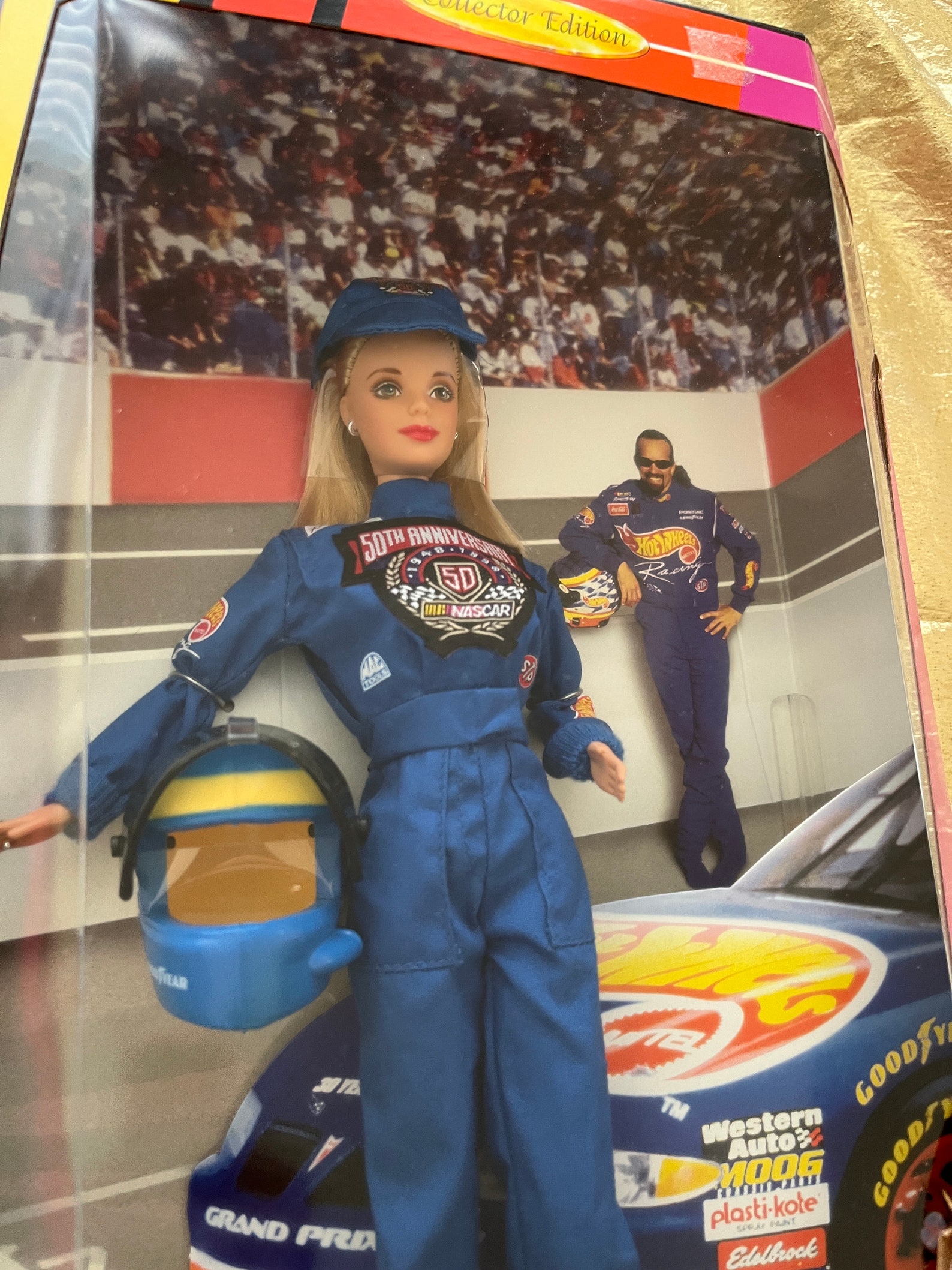 Vintage 1998 50th Anniversary NASCAR Barbie Doll Collector Edition With ...