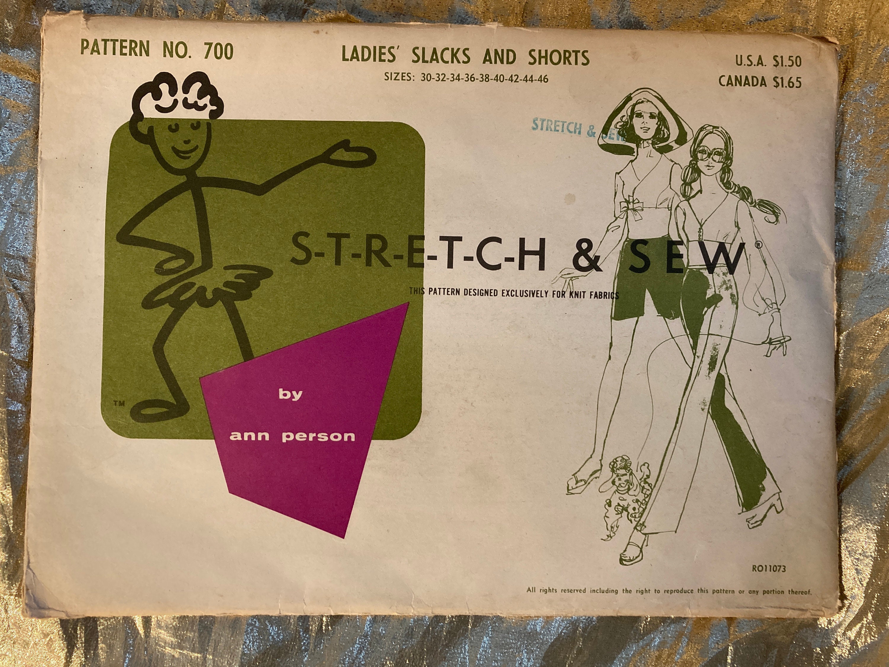 Unused NOS Vintage Sewing Pattern 700 Ladies' Slacks and Shorts ...