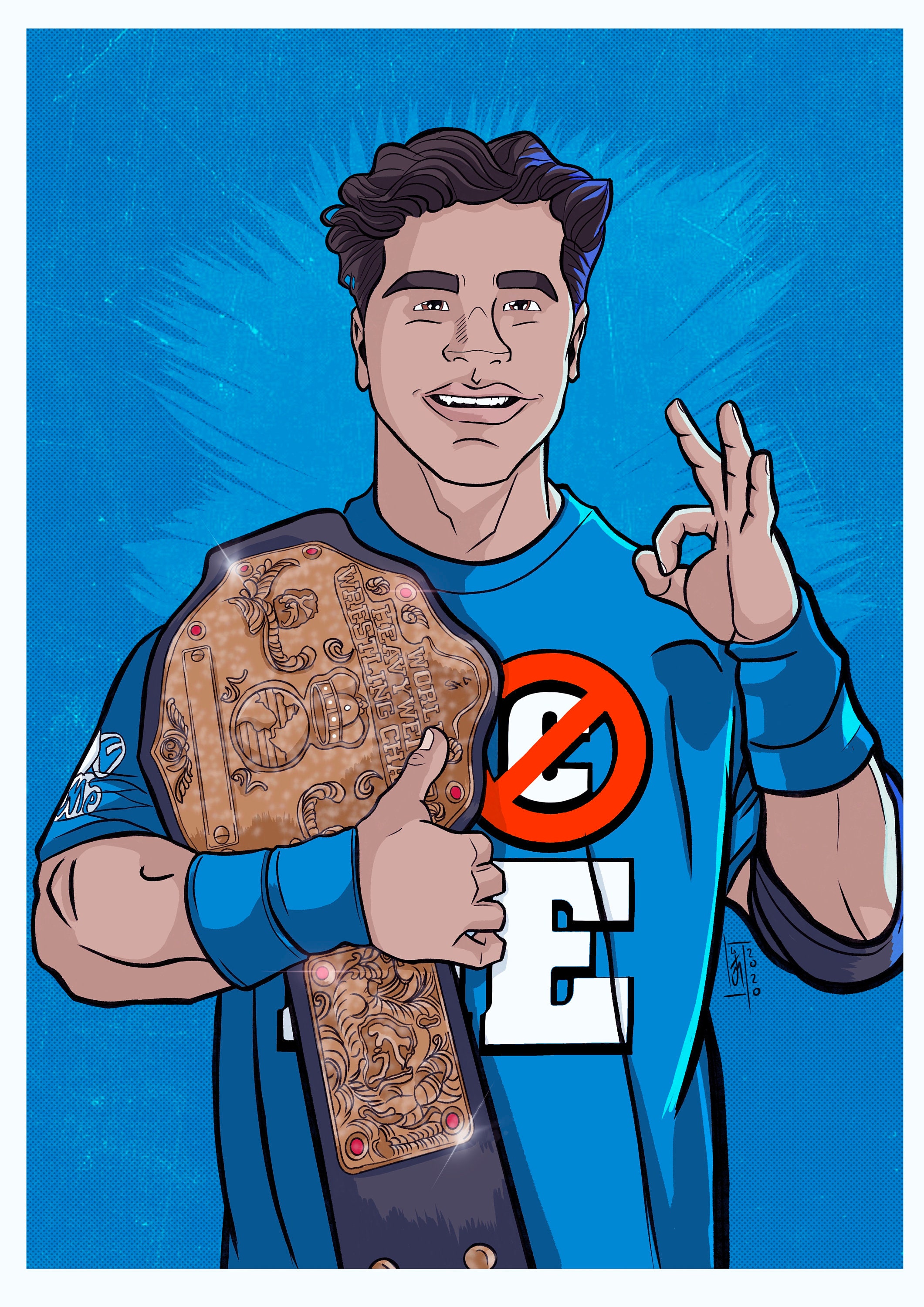 Pro Wrestler Art Commissions - Etsy