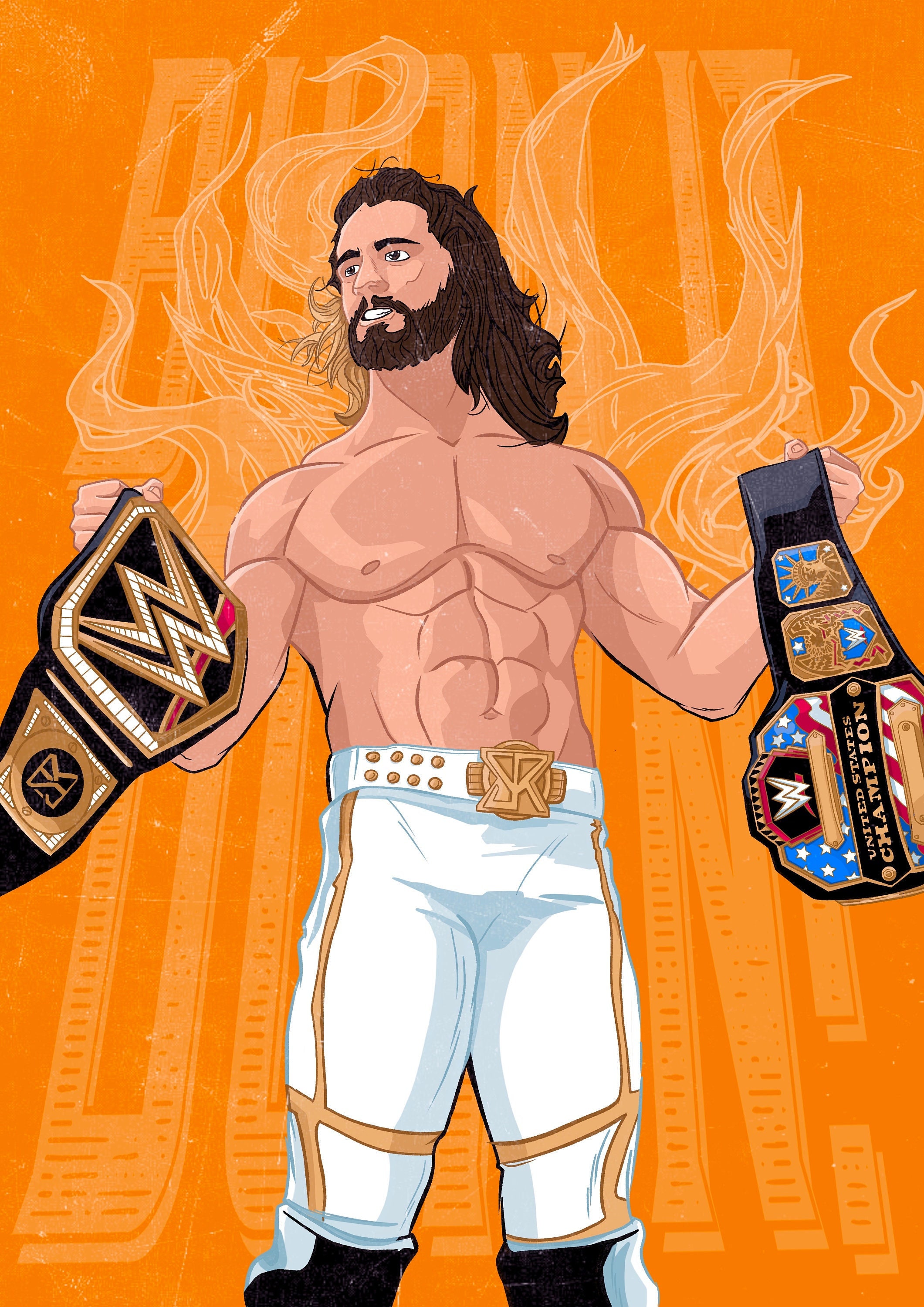 How To Draw Seth Rollins