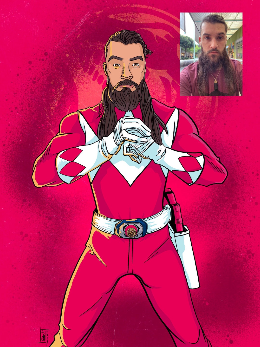 Power Rangers - Digital Art Commissions - A3 Size - Etsy