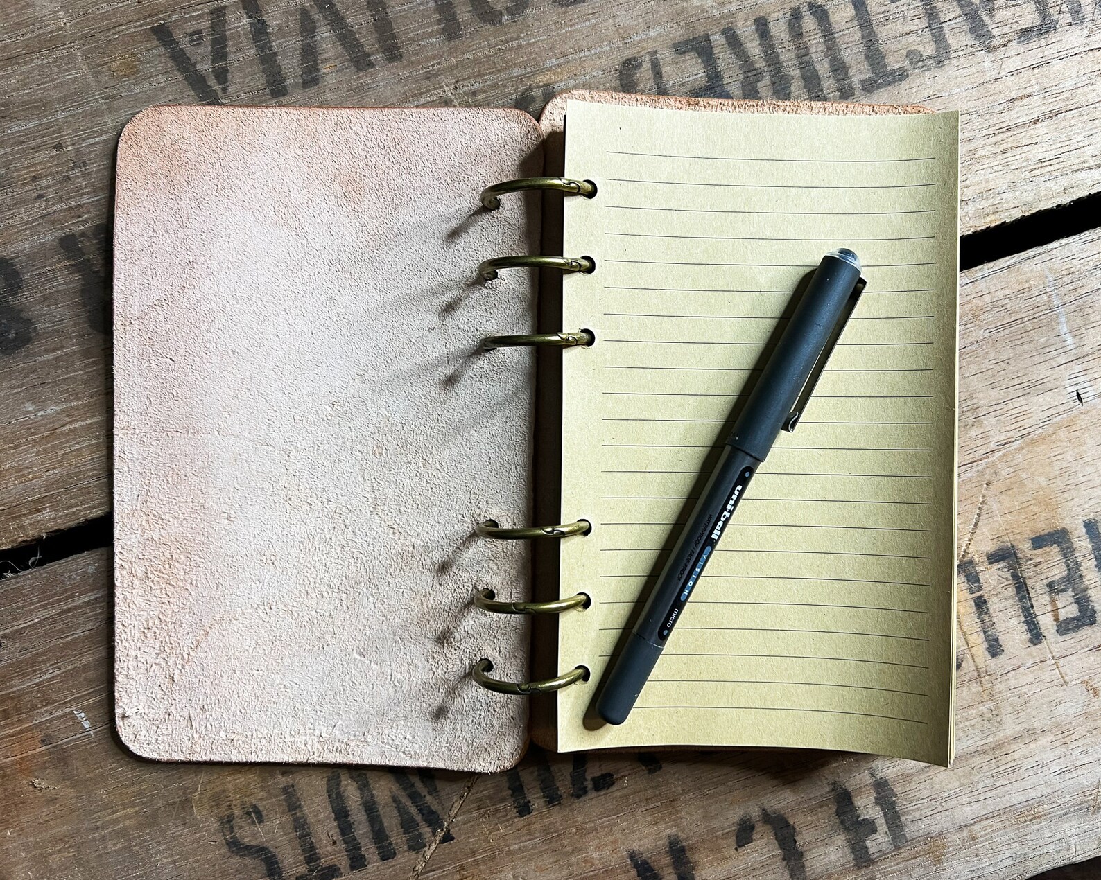 Refillable Leather Notebook Small Handmade Journal - Etsy