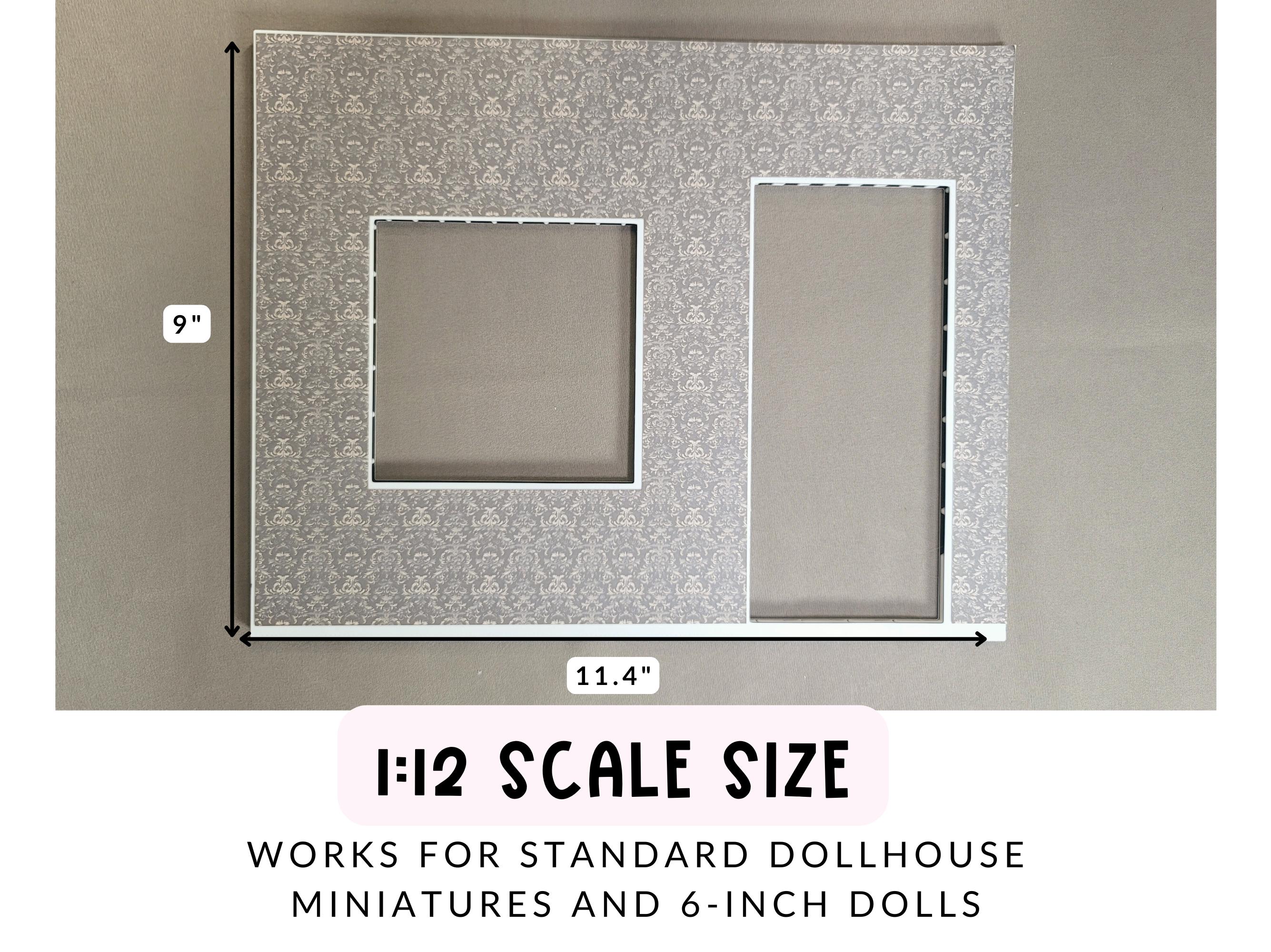 1:12 Scale Wallpaper Midnight Baroque | Miniature Dollhouse Kit | Doll ...