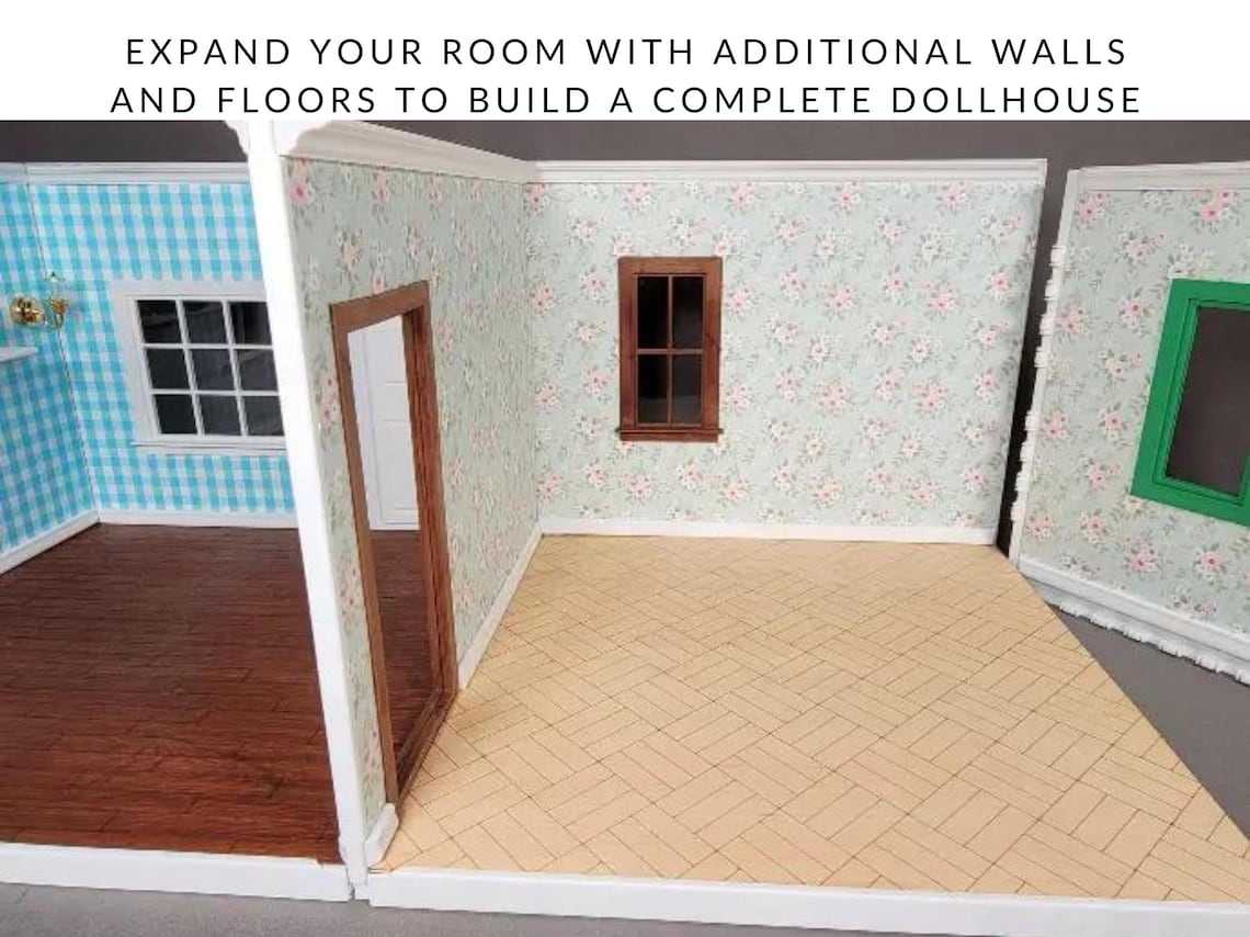 1:12 Scale Baseboard (style E) | Miniature Dollhouse Kit | Room Box ...