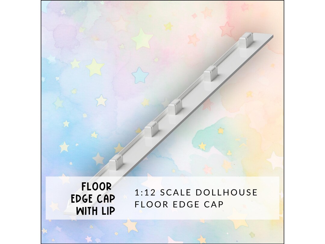 1:12 Scale Floor Edge Cap With Lip | Miniature Dollhouse Kit | Doll ...