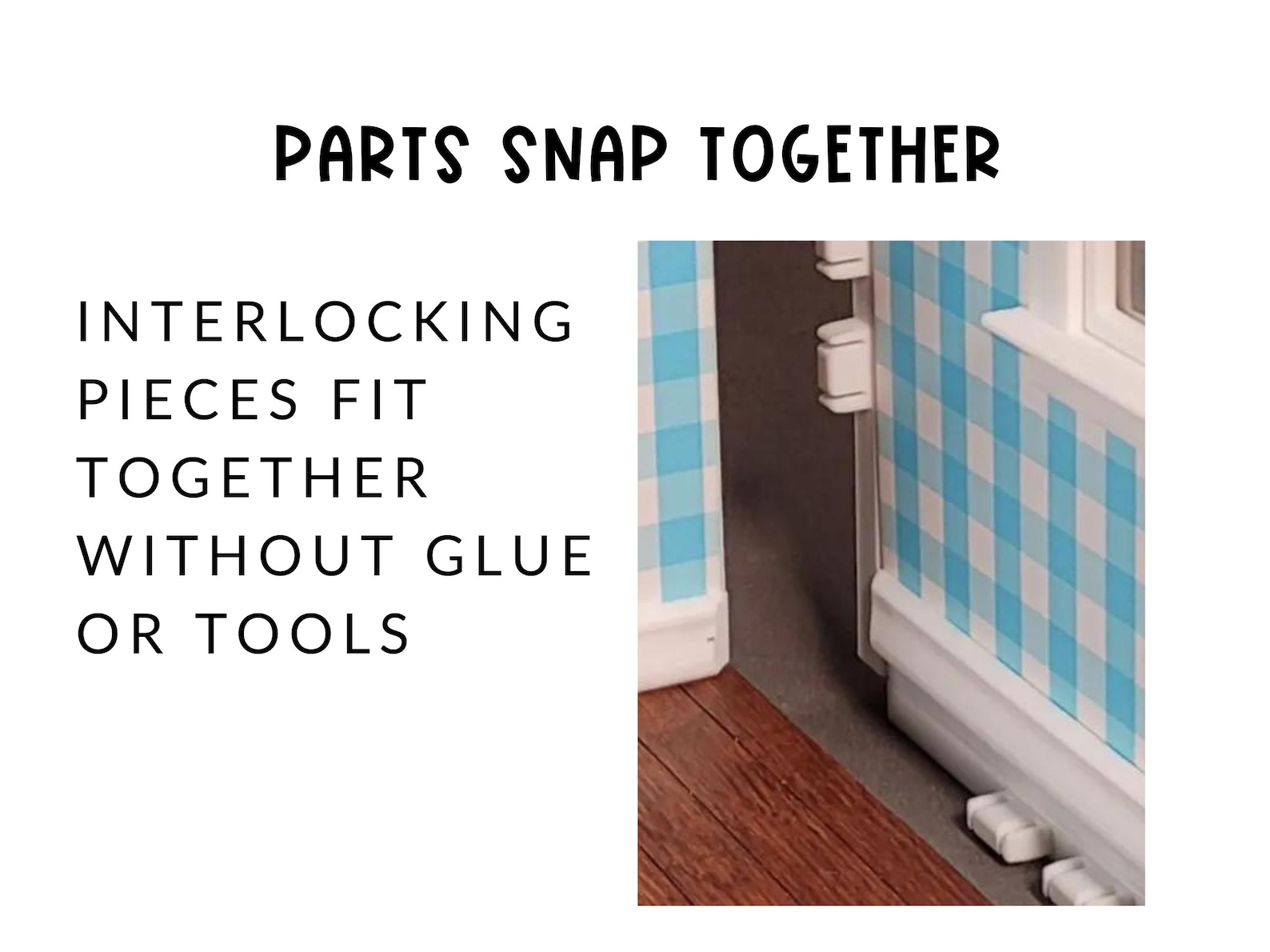 1:12 Scale Baseboard (style E) | Miniature Dollhouse Kit | Room Box ...