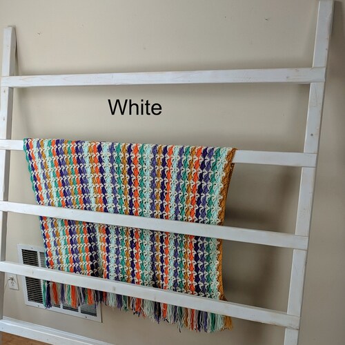 Extra Wide Blanket Ladder Very Large Farmhouse Quilt Rack - Etsy