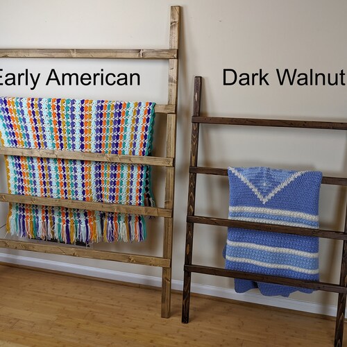 Extra Wide Blanket Ladder Very Large Farmhouse Quilt Rack - Etsy