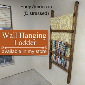 Extra Wide Blanket Ladder, Very Large Farmhouse Quilt Rack Display ...