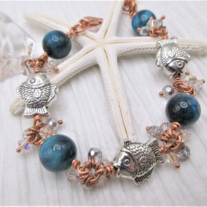 Silver Fish Bracelet Beach Vacation Gift for Her - Etsy