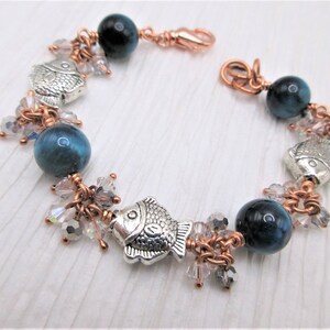 Silver Fish Bracelet Beach Vacation Gift for Her - Etsy