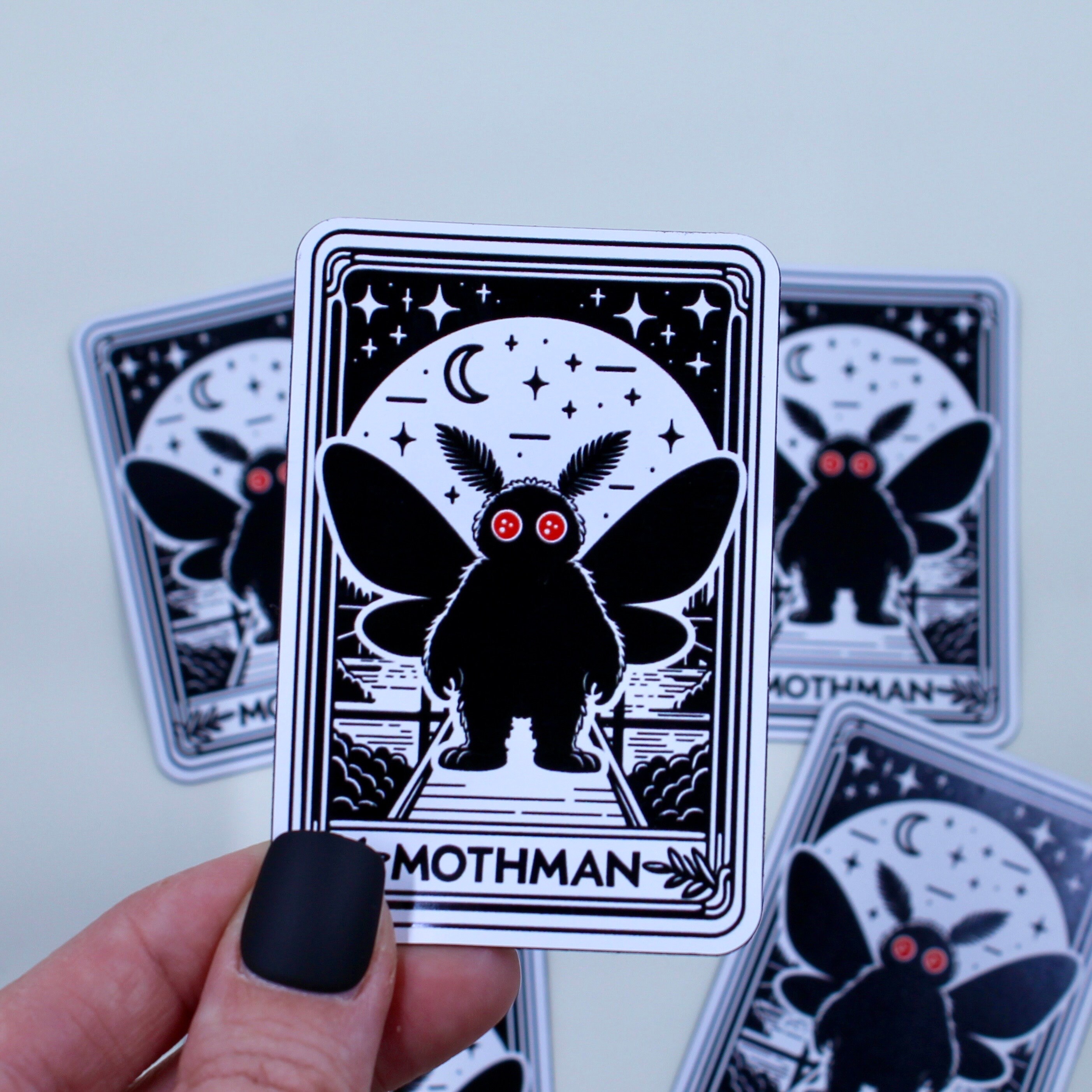 Mothman Tarot Card Magnet Cute Witch Magnet Unique Fridge Magnet for ...