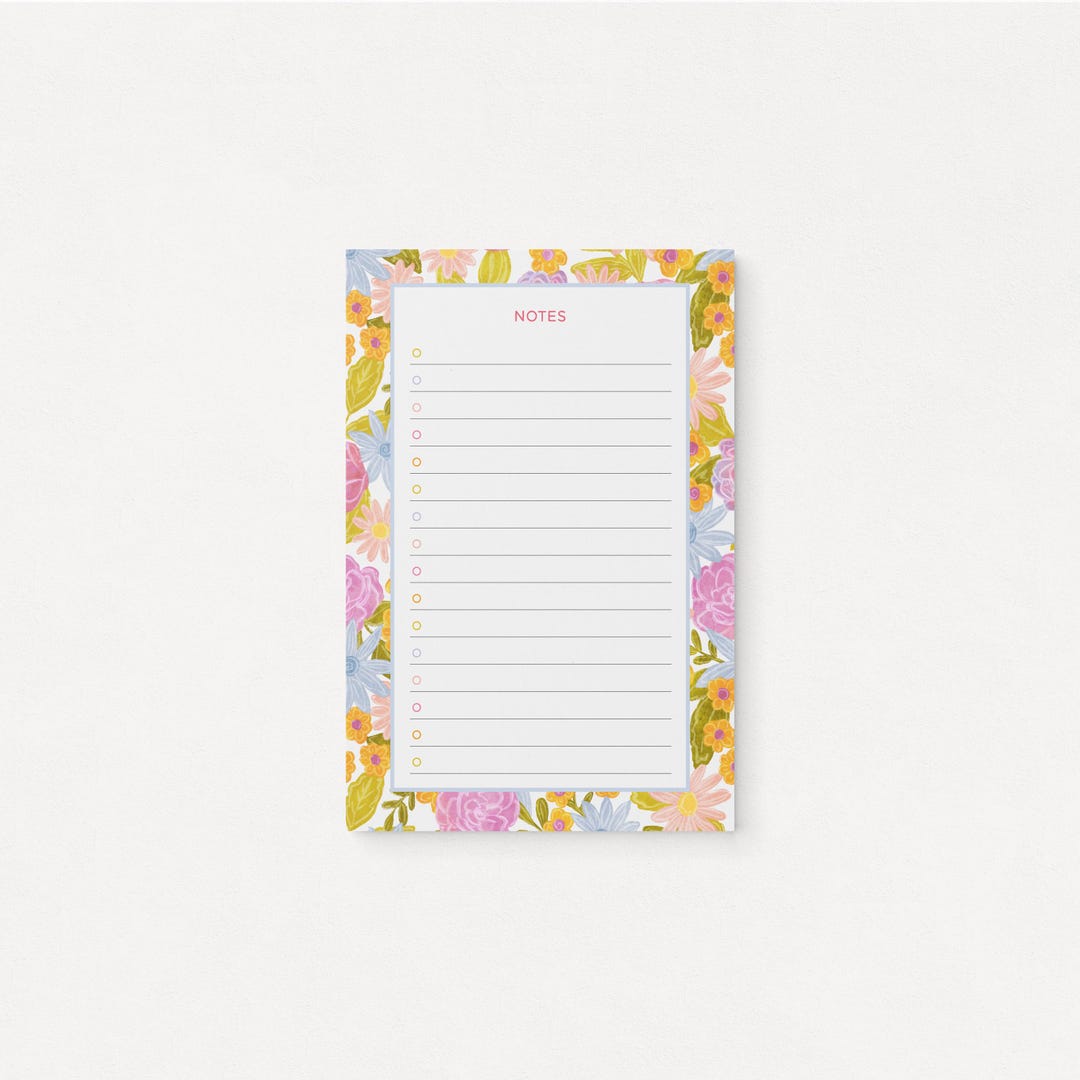 Floral Pop Notepad, Organization, Planning, Stationery, Family Planner ...