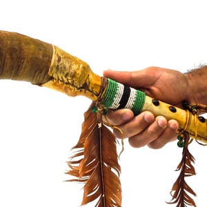 VINTAGE: Collectable Native American Rattle - Authentic Rain Rattle ...