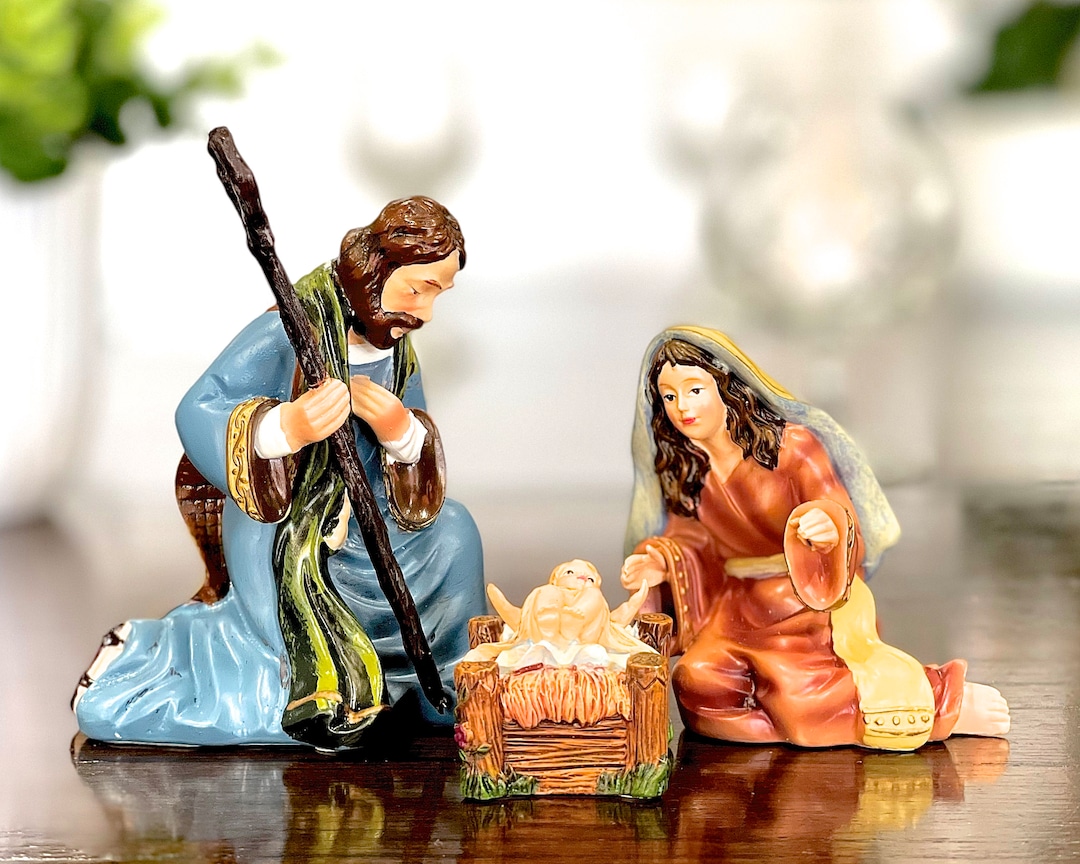VINTAGE: 3pcs - Holy Family Nativity - Thomas Kinkade Nativity by ...