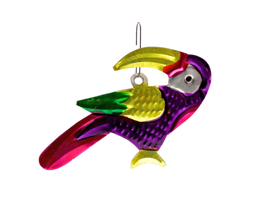 VINTAGE: Mexican Folk Art Tin Dove Ornament - Bird - Handcrafted ...