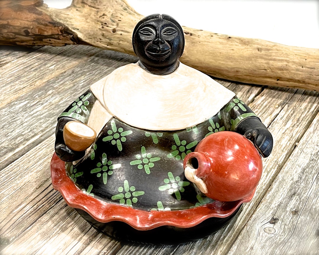 VINTAGE: Large Authentic Chulucanas, PERU Handmade Clay Pottery ...
