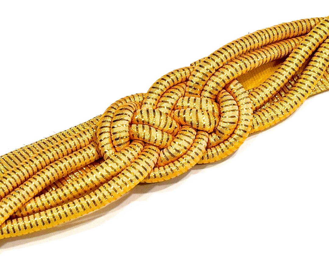 Vintage 80s Zashi India Knot Belt: Gold Lurex Celtic Style - Etsy