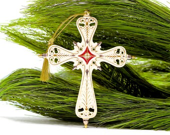 Lenox Cross Ornament - Etsy