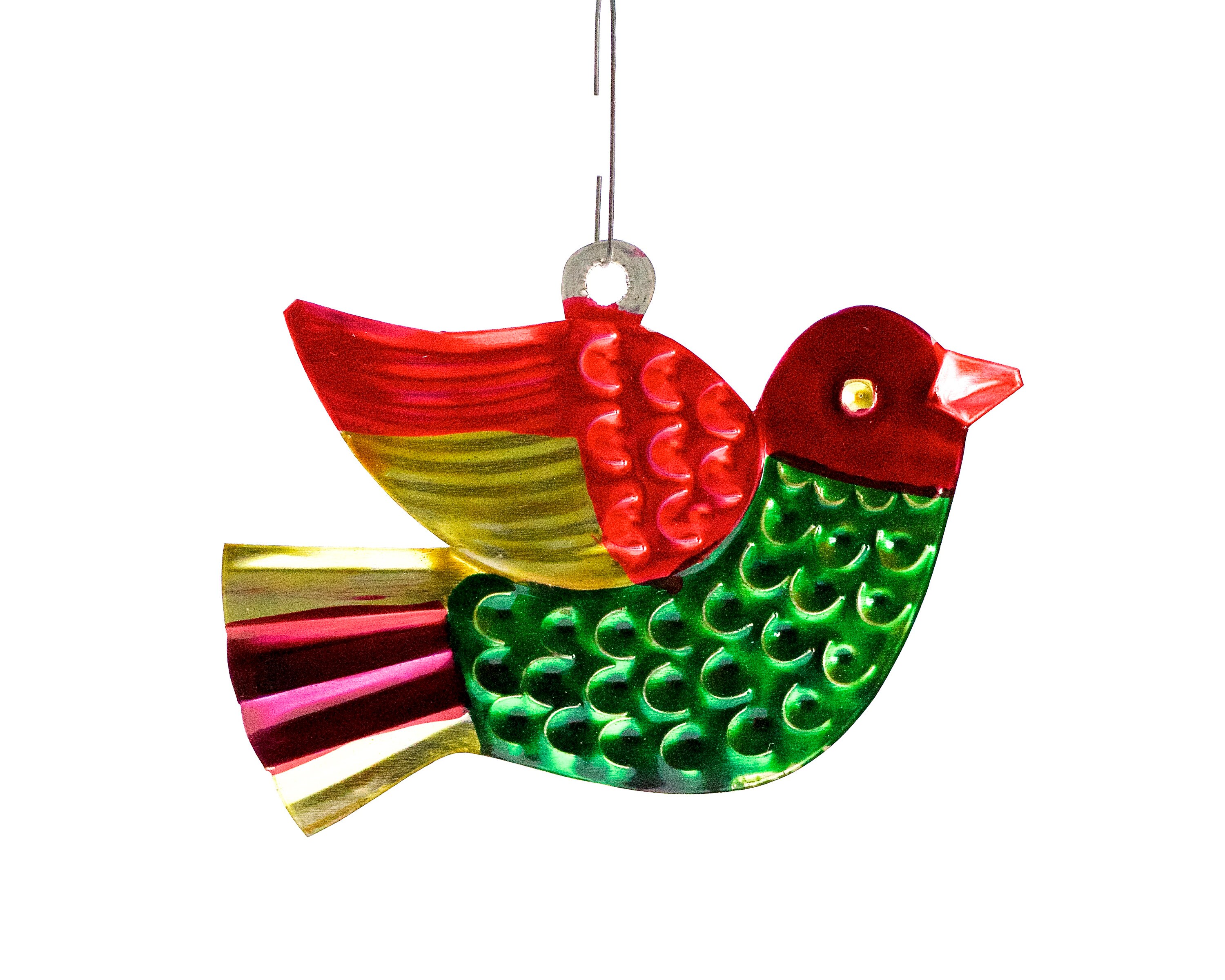 VINTAGE: Mexican Folk Art Tin Dove Ornament Bird | Etsy