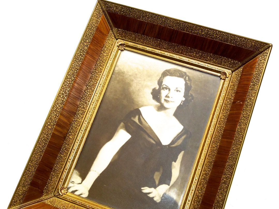 VINTAGE: Gold Metal Picture Frame - Standing Frame - Photograph - SKU ...