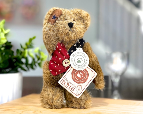 VINTAGE 7 Boyds Bears Stuffed Animal i. B. Bearyproud T.J. Best Dressed Collection 913975 Saluting Bear Liberty SKU 00035442 Etsy UK