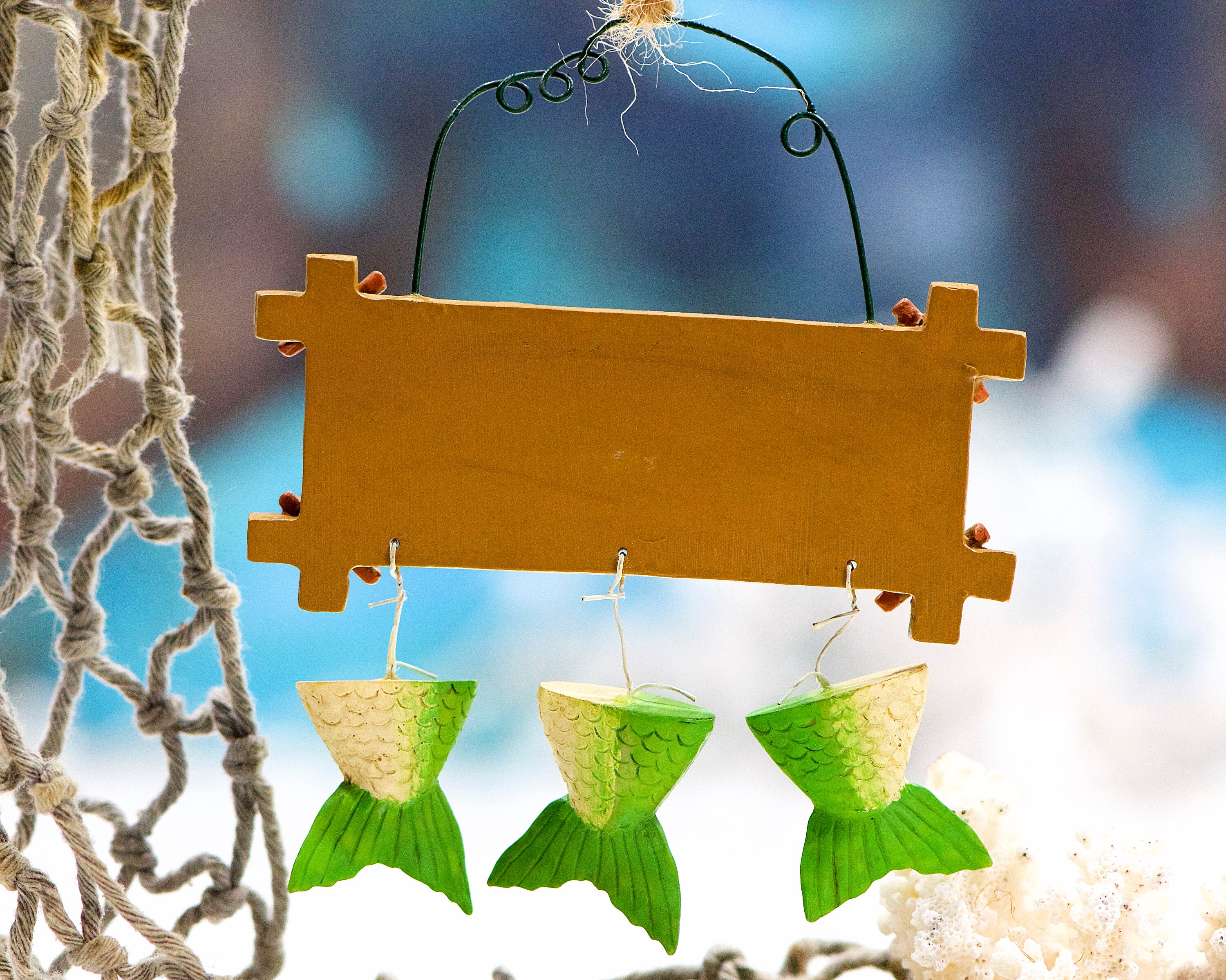 VINTAGE: Resin Fishing Sign Ornament fish Tales | Etsy