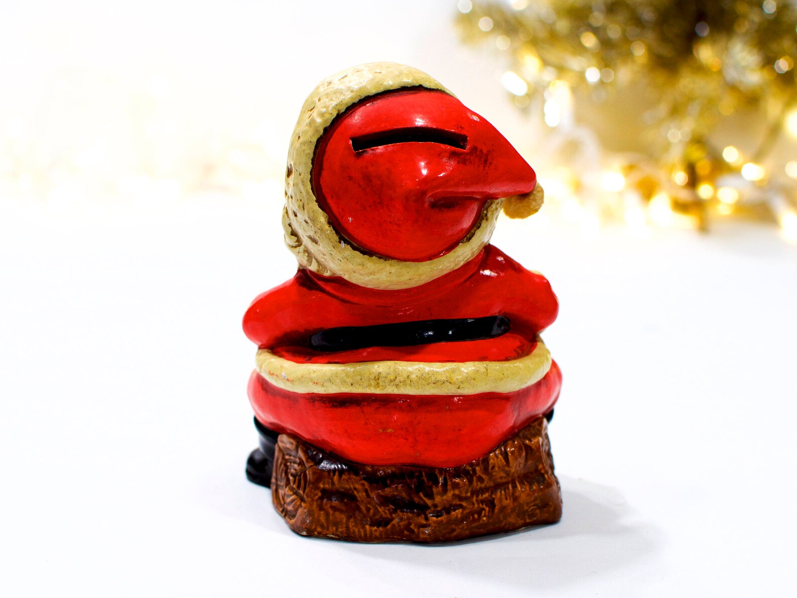 VINTAGE: 1960's Japan Chalk-plaster Santa Claus Coin - Etsy